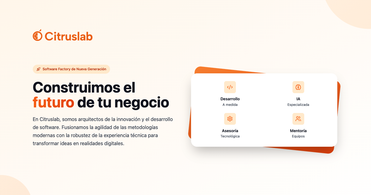 Citruslab - Software Factory & Desarrollo Tecnológico